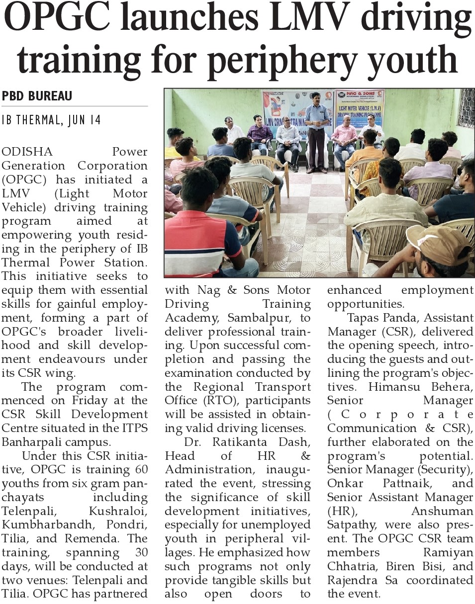 ODISHA POWER GENERATION CORPORATION